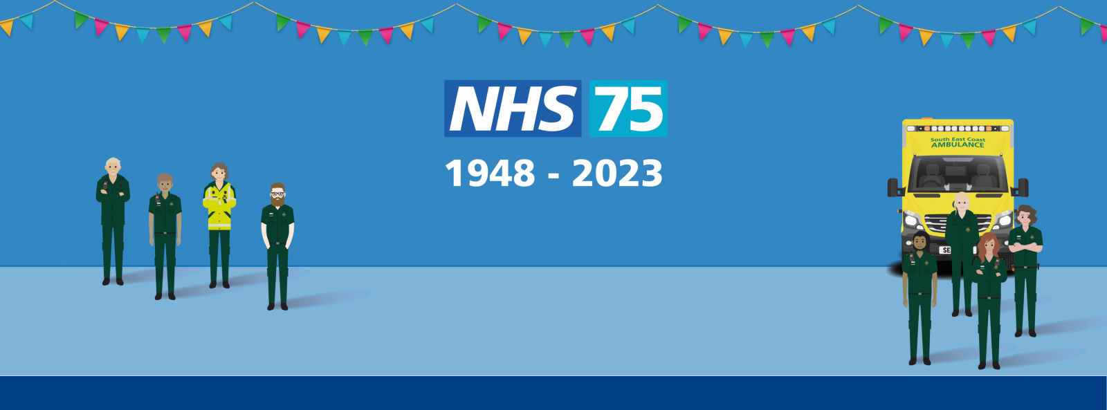 TeamSECAmb celebrating the NHS 75th Birthday this week - NHS South East ...