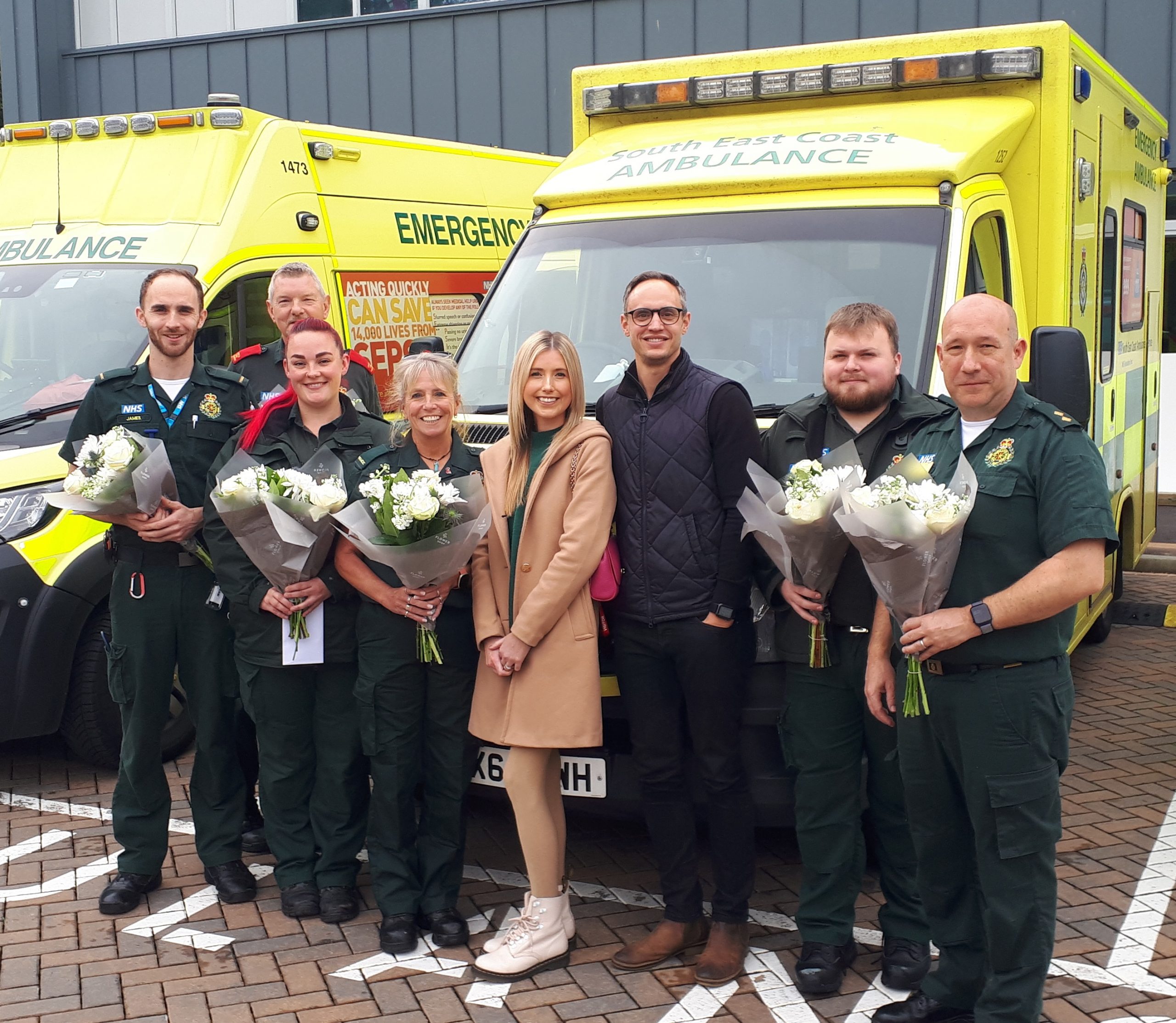 Sussex woman reunited with life-saving ambulance team - NHS South East ...
