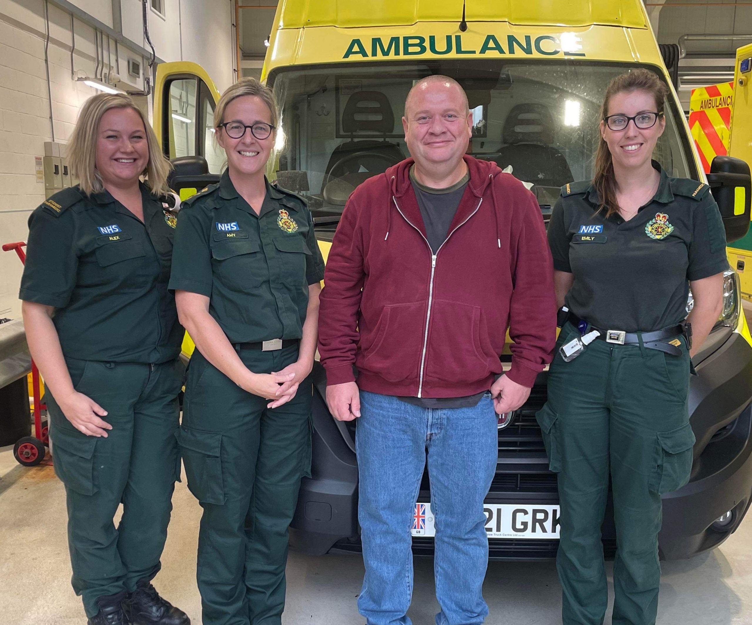 Brighton man reunited with life-saving crew - NHS South East Coast ...