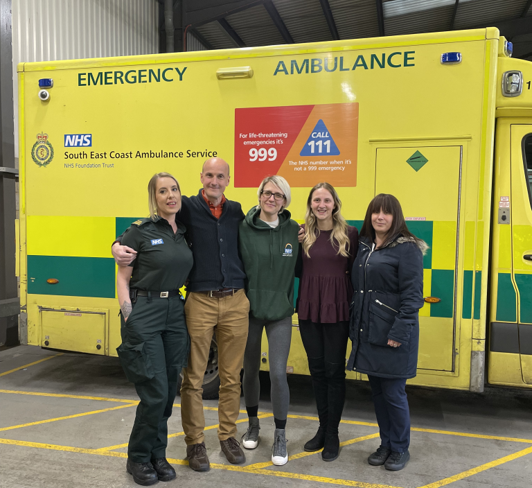 Dartford heart attack survivor reunites with lifesaving crew - NHS ...