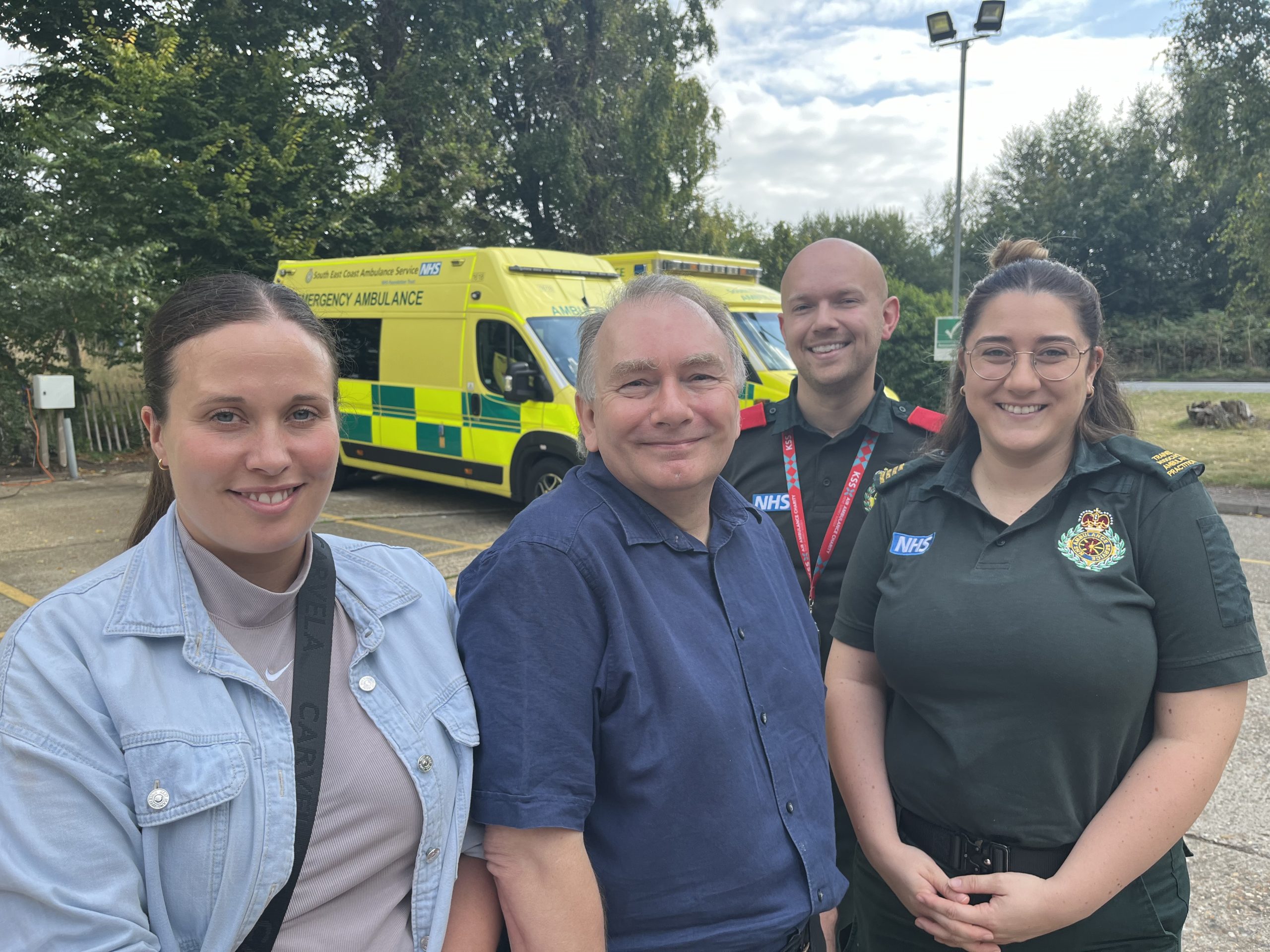 Woking man reunited with lifesaving team - NHS South East Coast ...