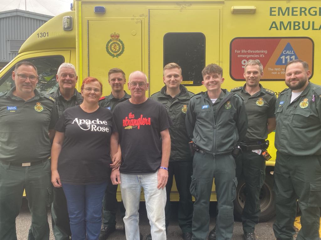 Emotional reunion for grandad with “superheroes” who saved his life ...