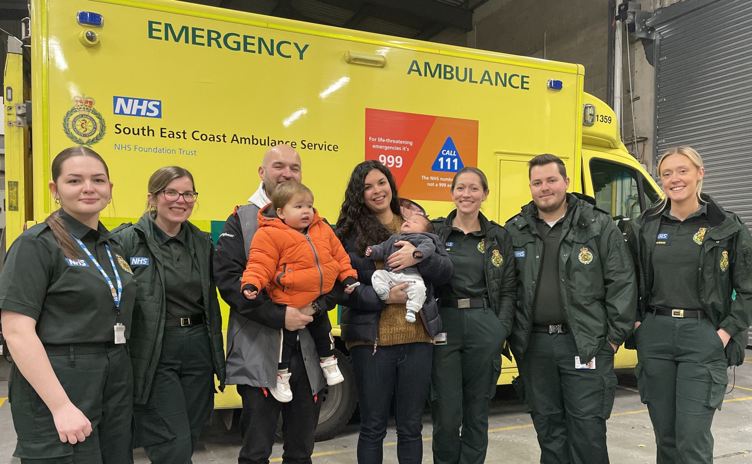 Grateful parents reunited with Kent team who helped deliver baby Kai ...