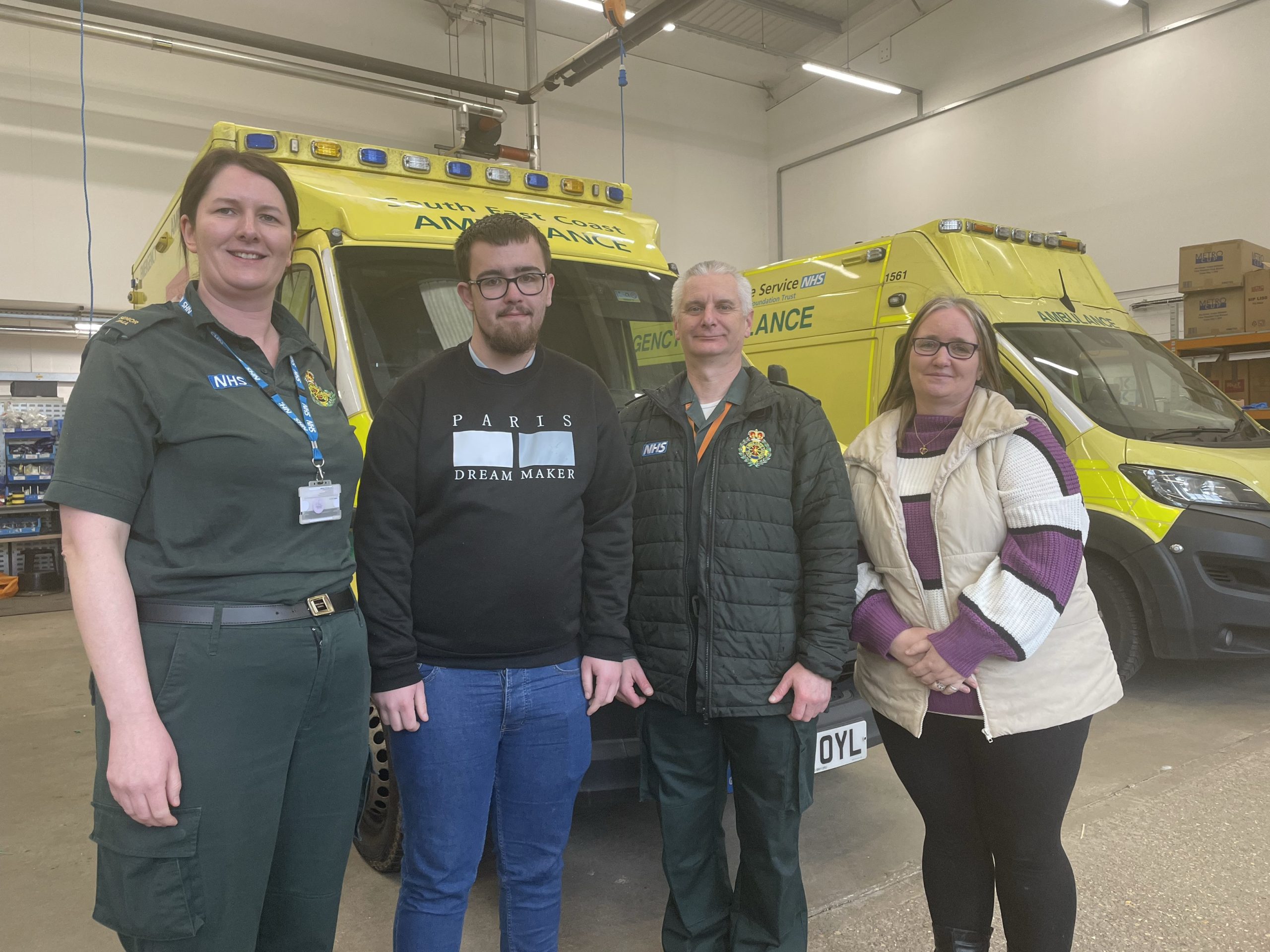 Kent cardiac arrest survivor reunites with 999 heroes - NHS South East ...