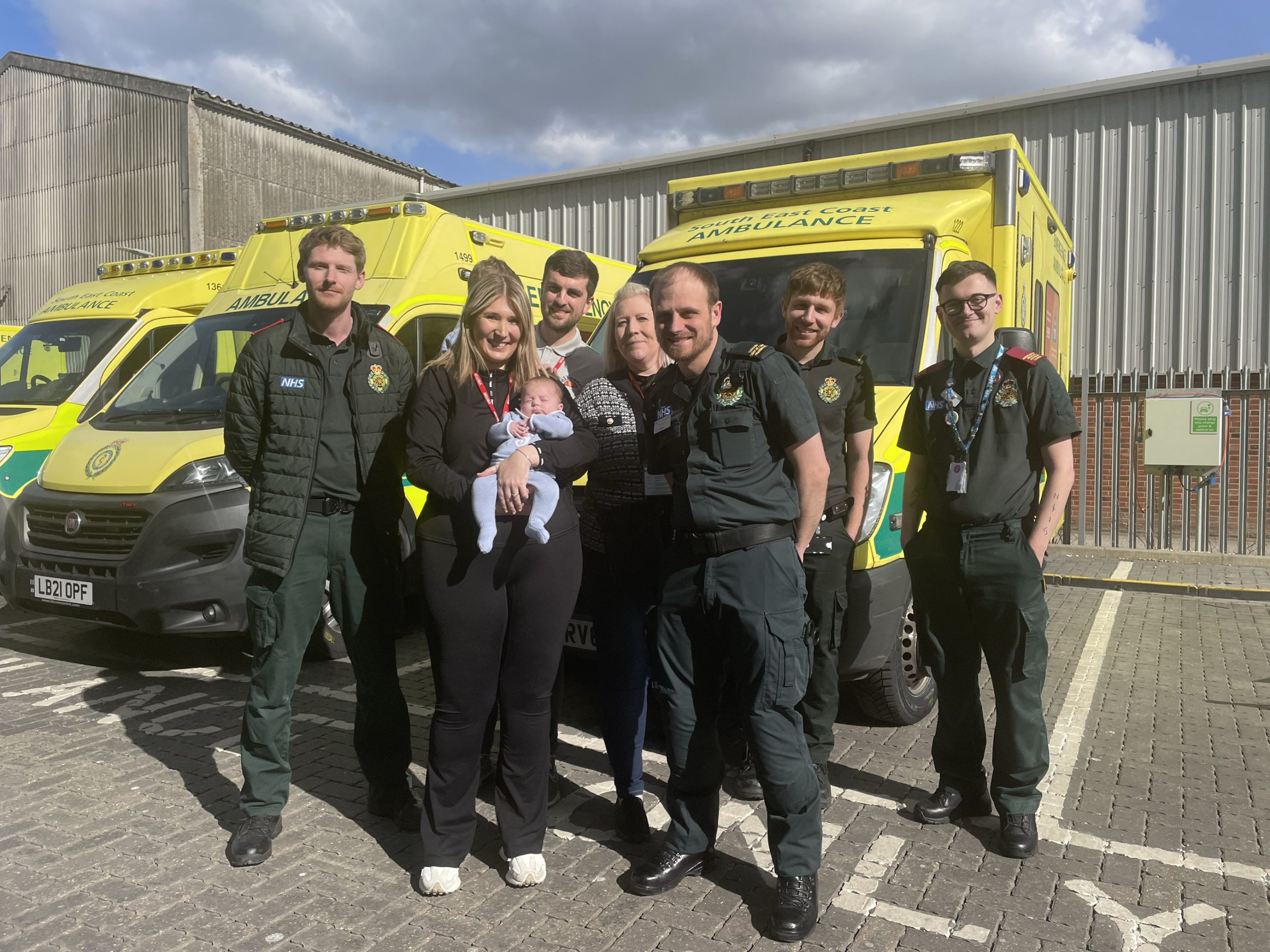 Premature baby reunites with ambulance team - NHS South East Coast ...