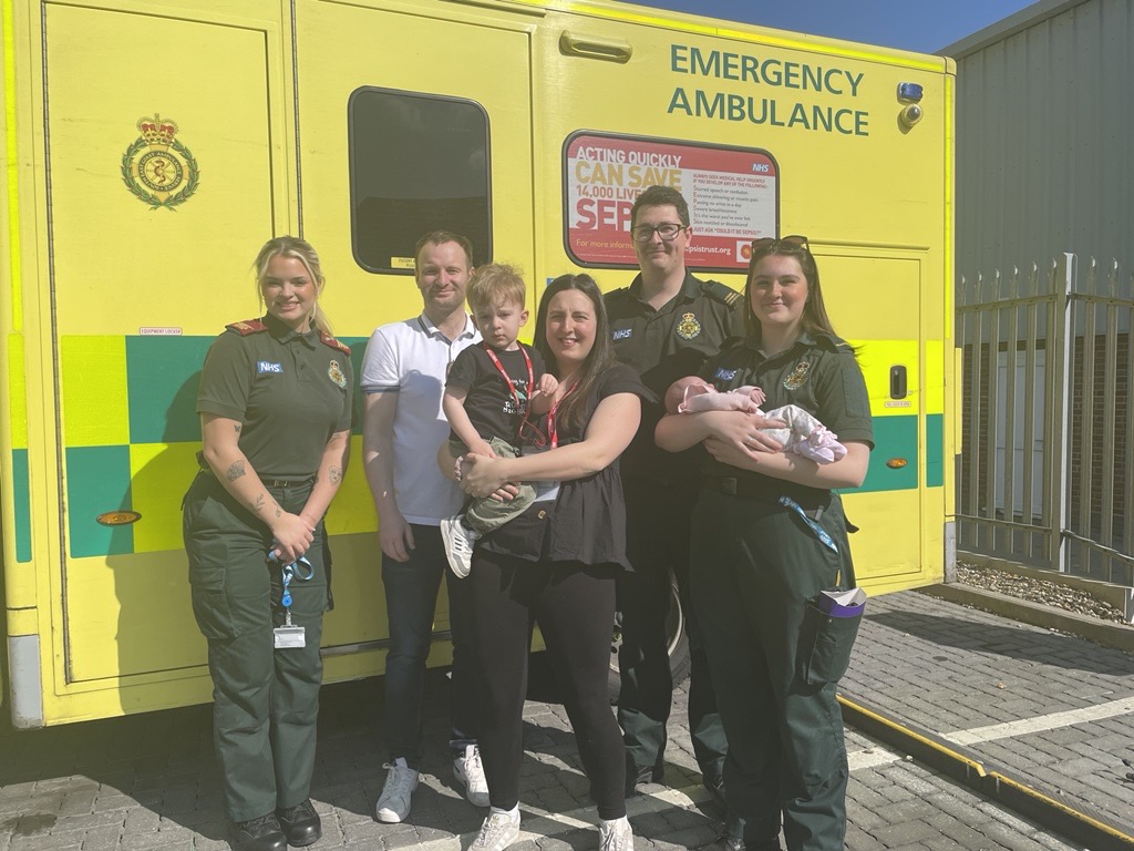Kent parents reunite with ambulance team on baby’s one-month milestone ...