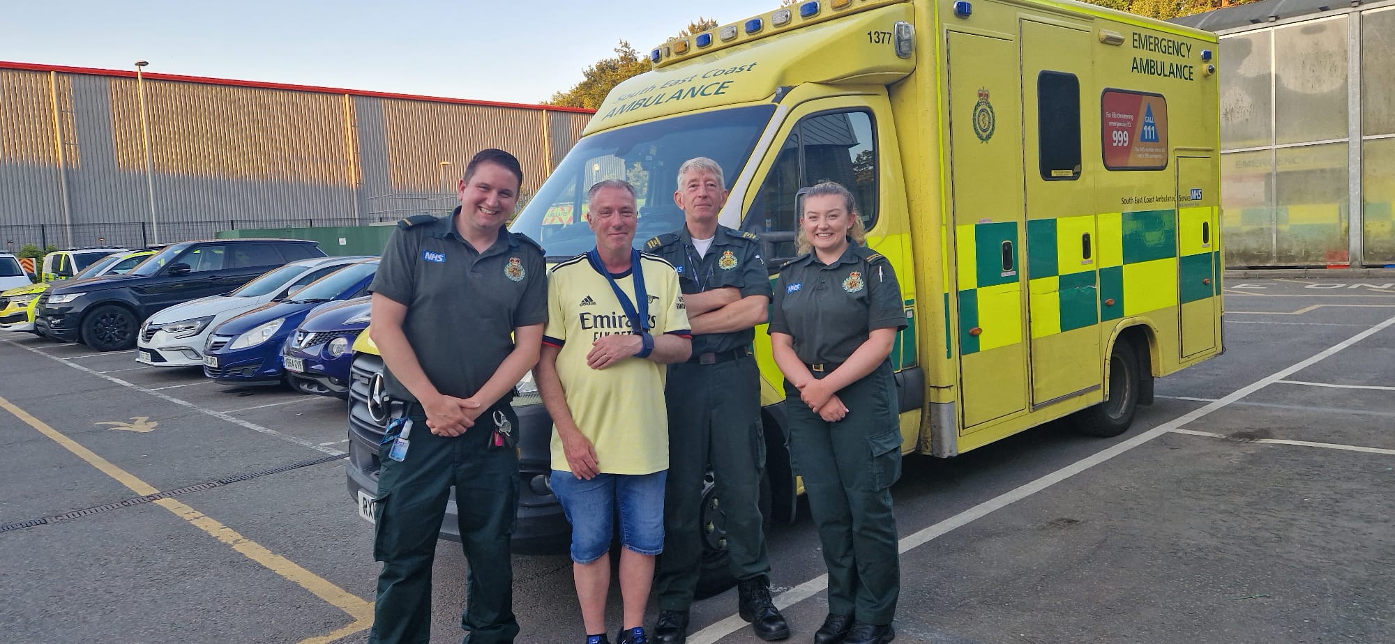 Kent 111 Health Advisor reunites with ambulance team following assault ...