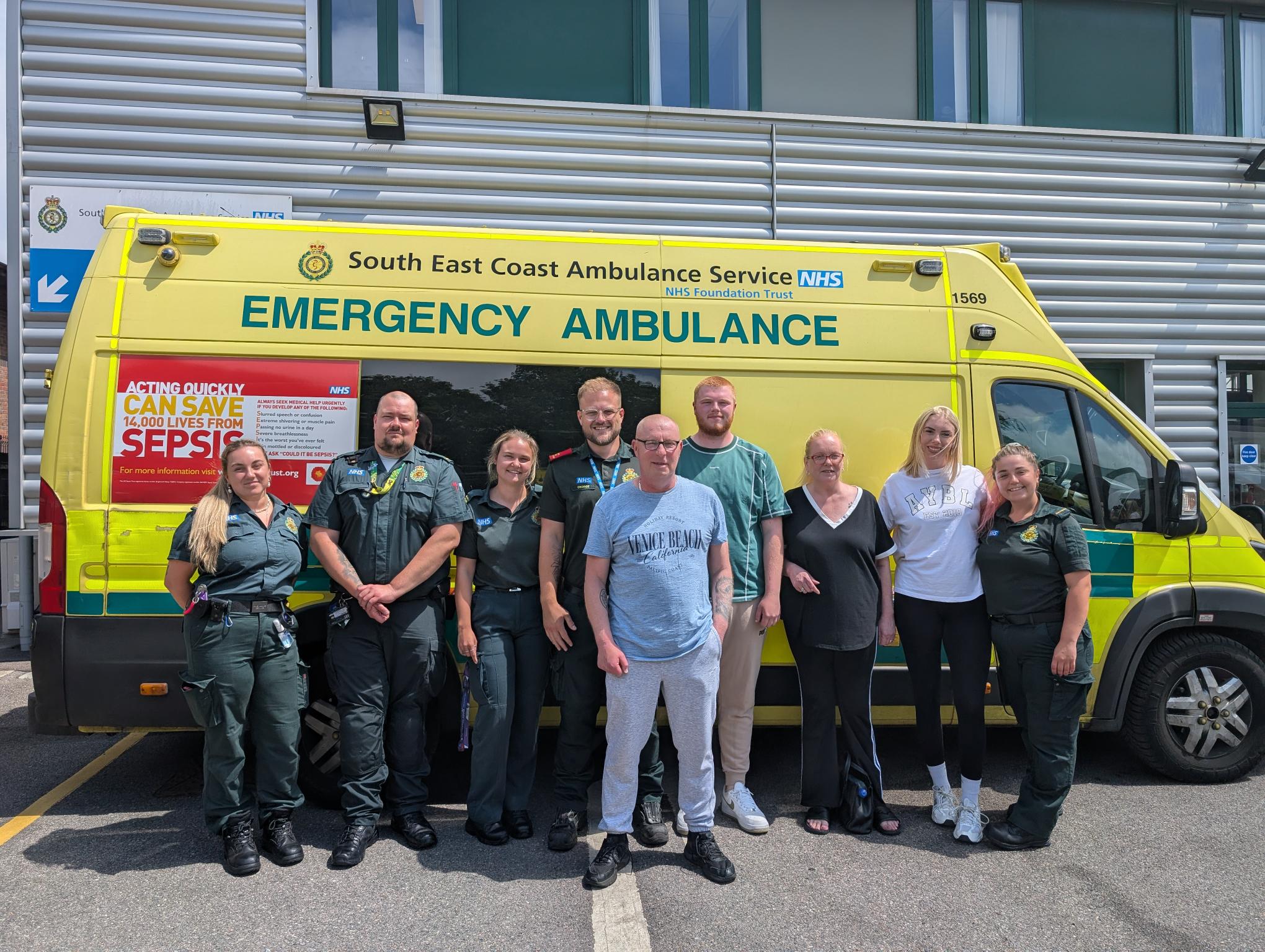 Crawley cardiac arrest survivor thanks SECAmb team for ‘second chance ...