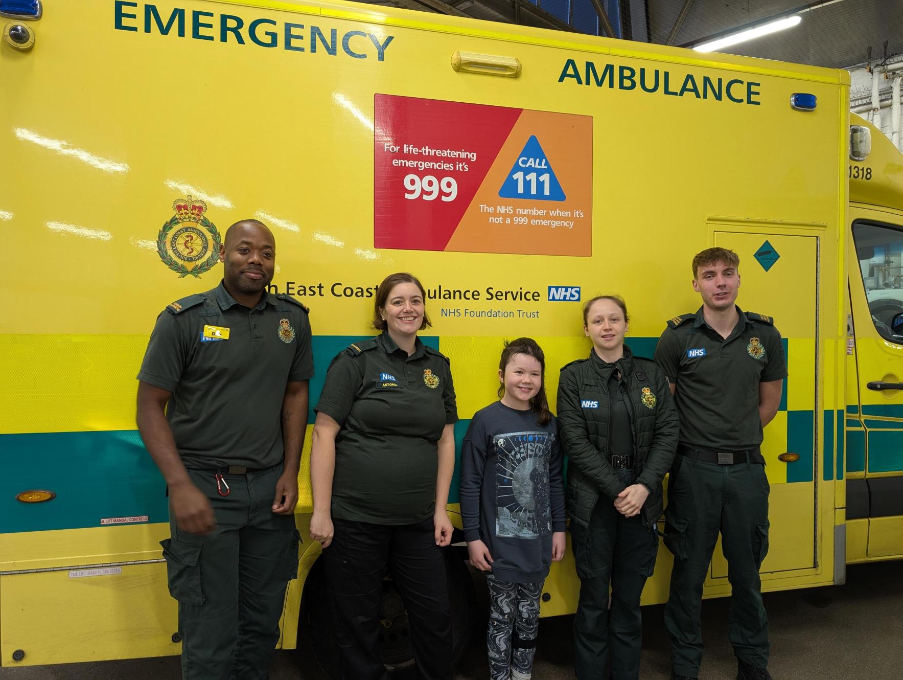 ‘When I can run’: Determined Hastings girl reunites with ambulance ...